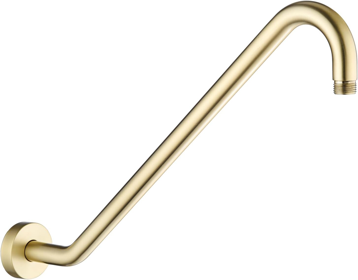 Shower Extension Arm with Flange 17" Shower Head Riser Pipe, Stainless ...