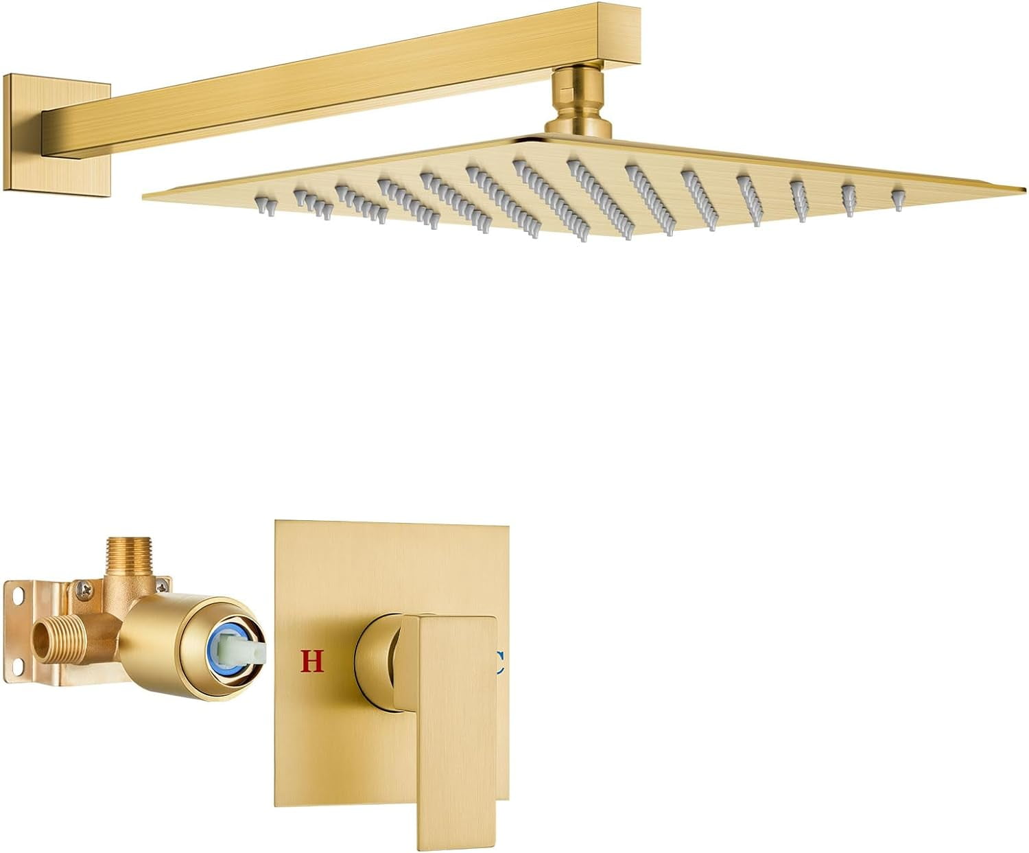 Shower Faucet Set Bathroom Rain Shower System SUS304 Stainless Single ...