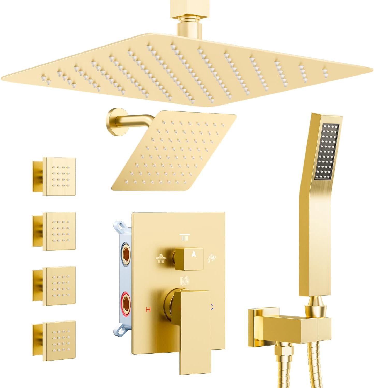 Shower Faucet Set Shower Systems Way Shower Faucet with in Handheld ...