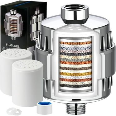 Everglow Shower Head Filter Hard Water High Output Replaceable ...