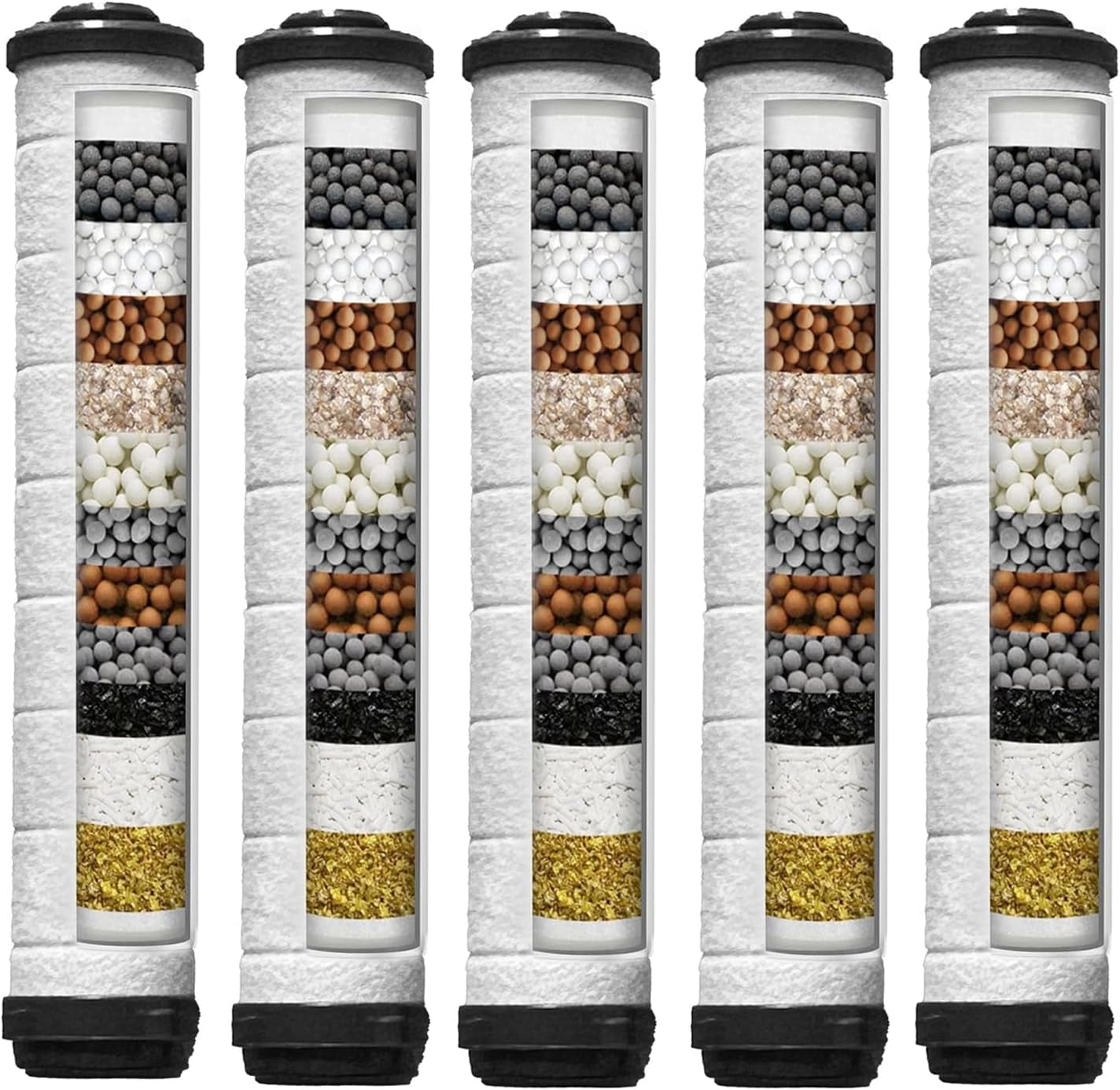 Shower Filter for Handheld Shower , Set of 5 Upgraded version Multi ...