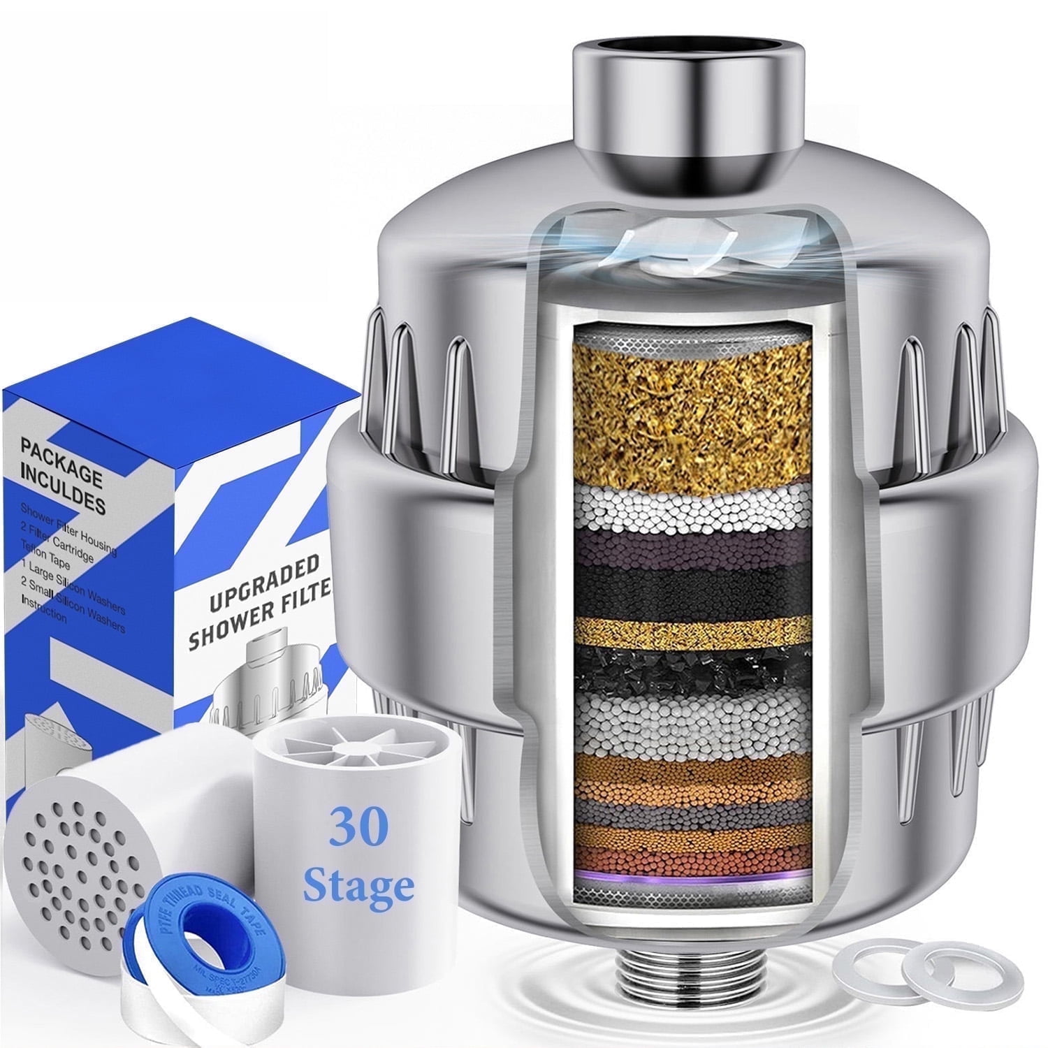 Shower Filter Heavy Duty 99% Chlorine & Harmful Impurities Removal with ...