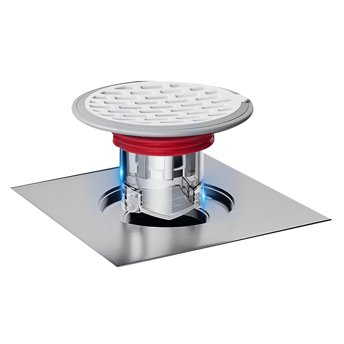 Shower Floor Drain Backflow Preventer-One Way Valve, Sewer Anti-Odor ...