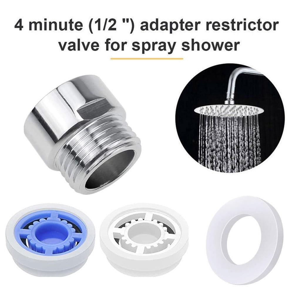 Shower Flow Reducer Limiter Water Saving 6, 8 L/min Hose Restrictor ...