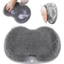 Shower Foot Scrubber, Exfoliating Bath Mat and Back Washer with Non ...