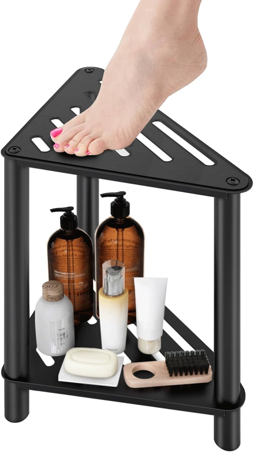 Shower Foot Rest, 14 in Shower Stool for Inside Shower, Stainless Steel ...