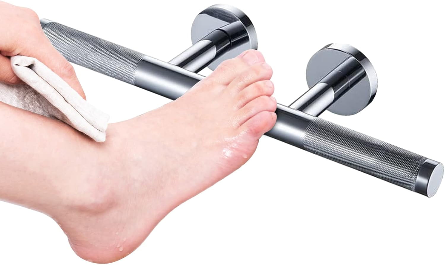 Shower Foot Rest, Shower Foot Rest for Shaving Legs, Knurled Brass Bar ...