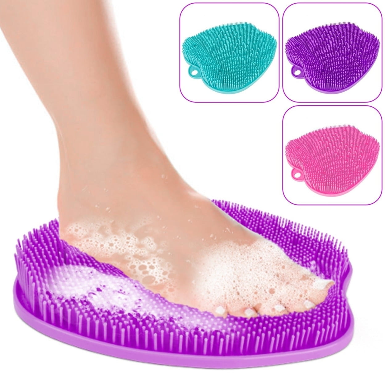 Shower Foot Scrubber Foot Massager Exfoliation Cleaner Mat Improve Foot ...