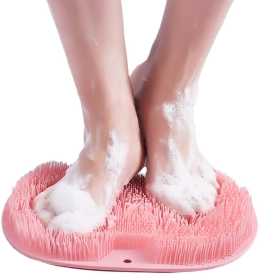 Shower Foot Scrubber Mat with Non-Slip Suction Cups, 2025 Upgraded ...