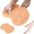 Shower Foot Scrubber Mat With Suction Cups, Foot And Back Scrubber Matt ...