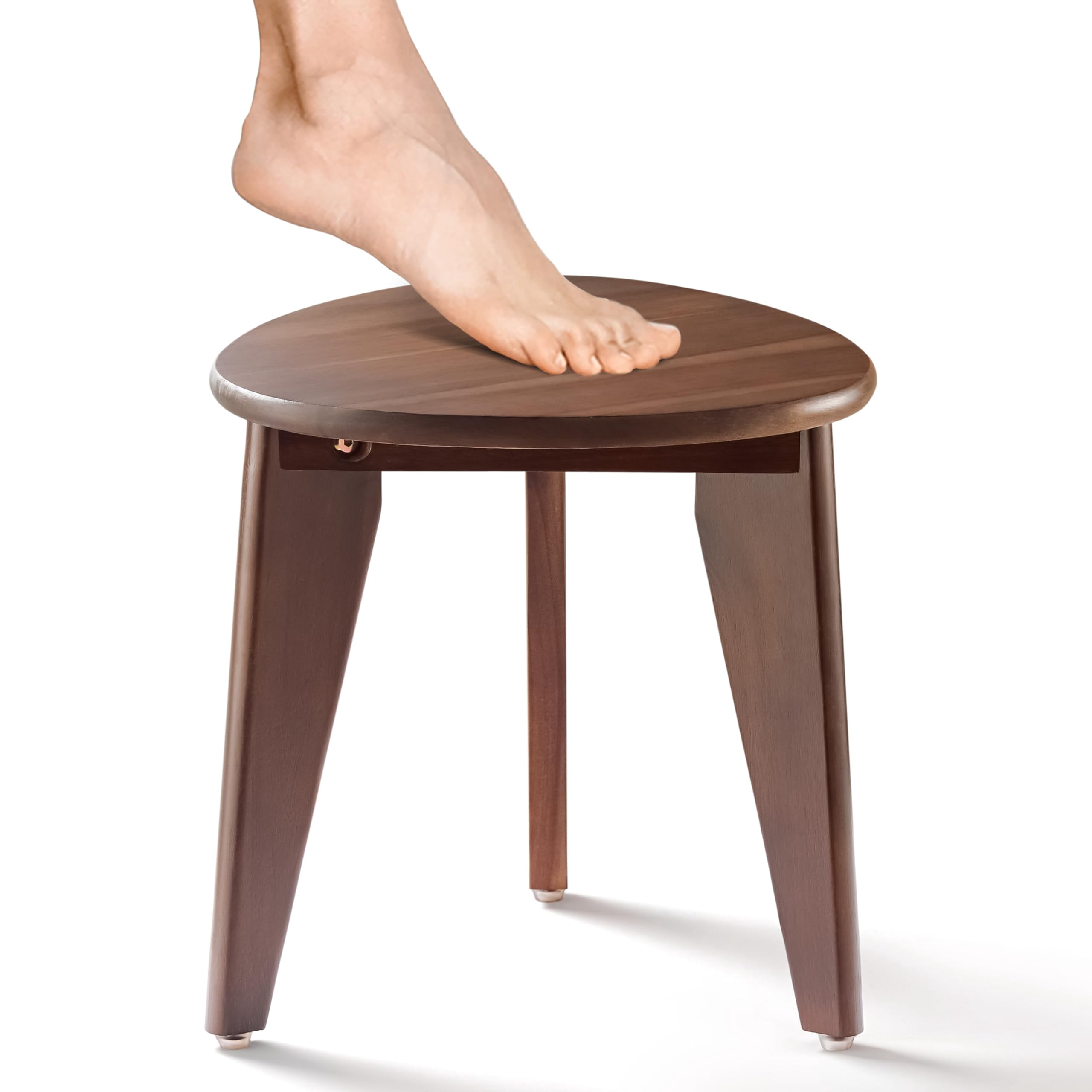 Shower Foot Stool for Shaving Legs, Acacia Wood Shower Foot Rest ...