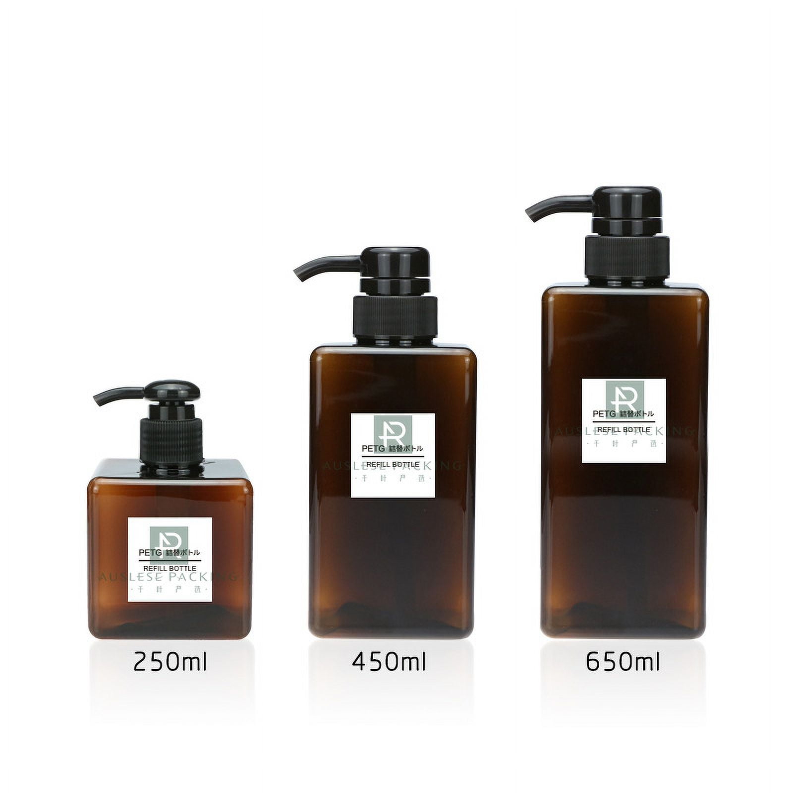 Shower Gel Lotion bottle 250ml shampoo bottle 650ml pressing hand ...