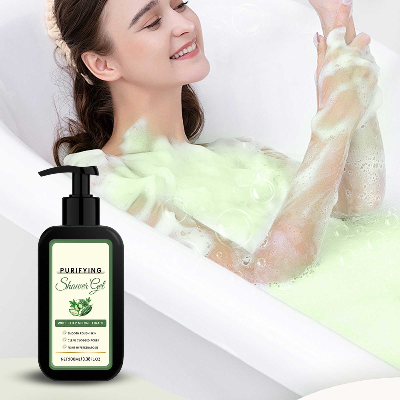 Shower Gel, Organic Body Wash for Face, Skin, Reduction Back ...