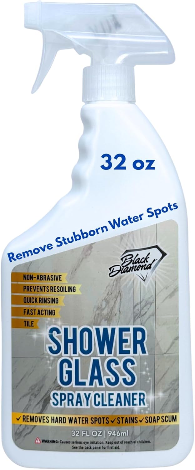 Shower Glass Cleaner – Professional Strength Shower Door & Tile Spray ...