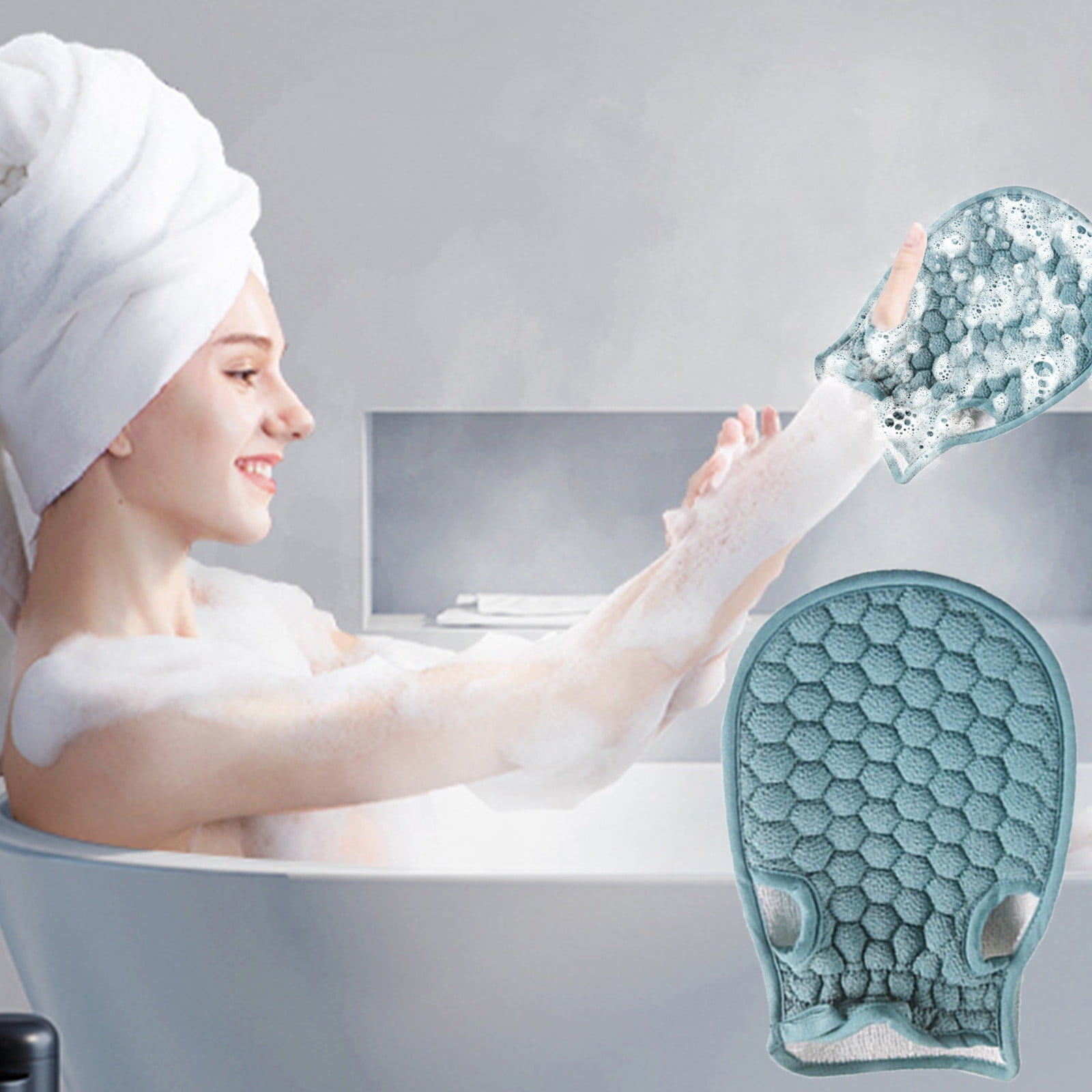 Shower Glove For Soft Skin Dead Skin Remover For Body Exfoliato Back ...