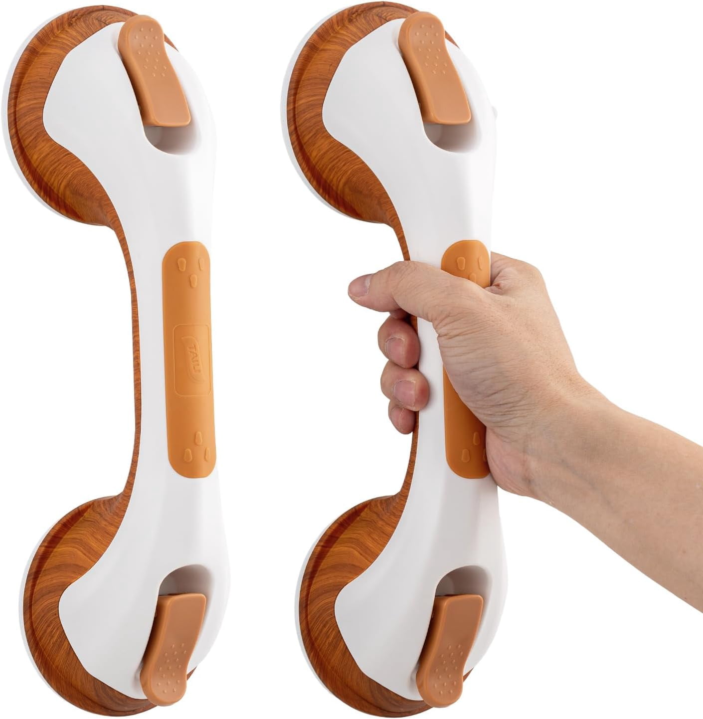 Shower Grab Bar, 2 Pack 12 Inch Suction Grab Bars for Bathtubs and ...