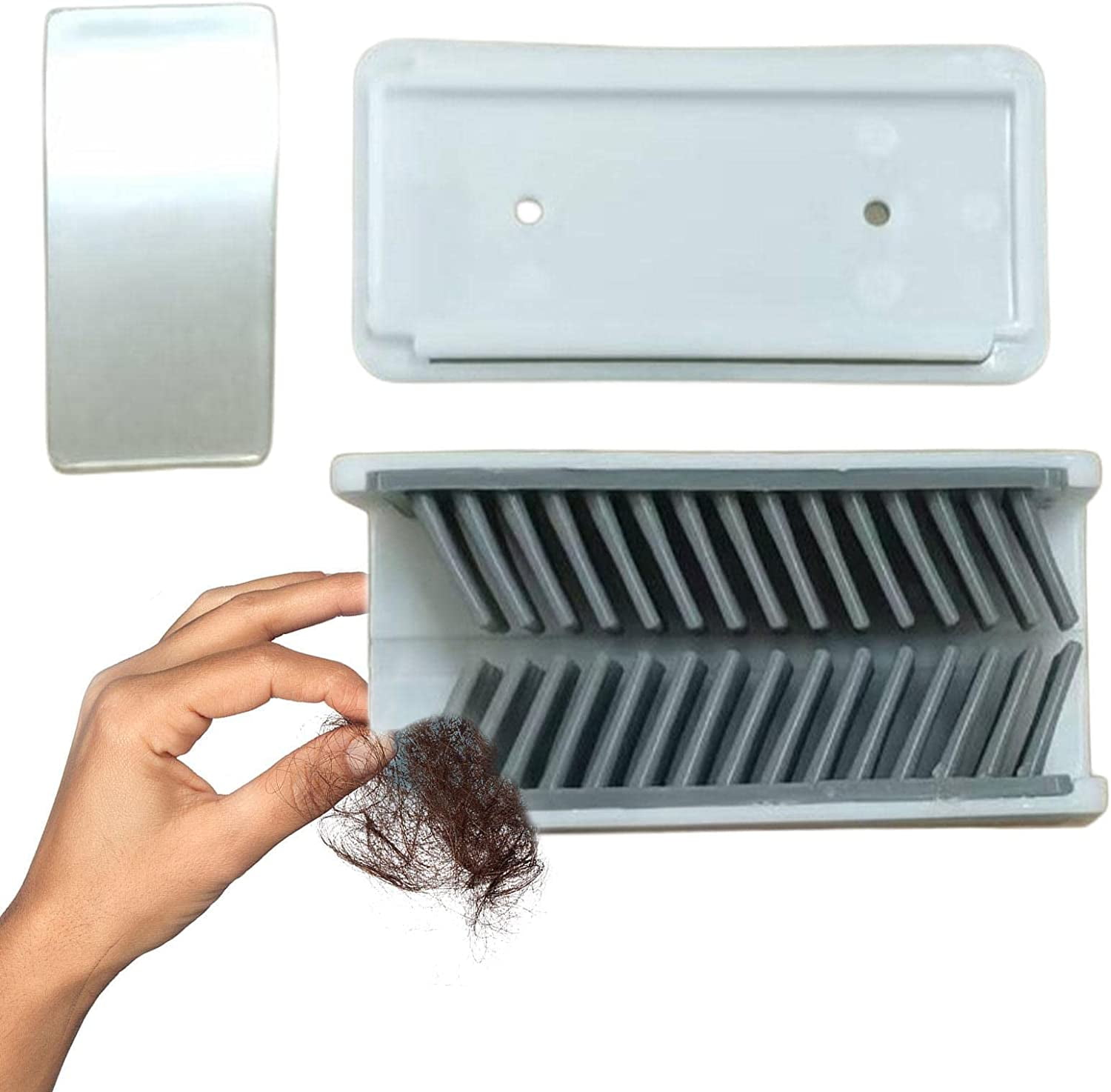 Shower Hair Catcher,Shower Hair Collector Wall Mount - Hair Trap for ...