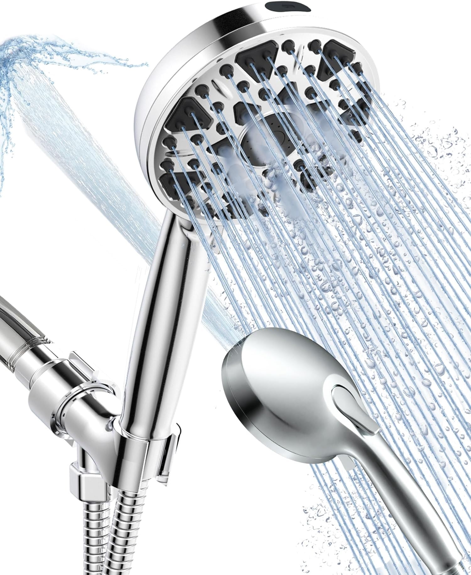Shower with Handheld High Multi-Function 7 modes, Built-in Power Wash ...