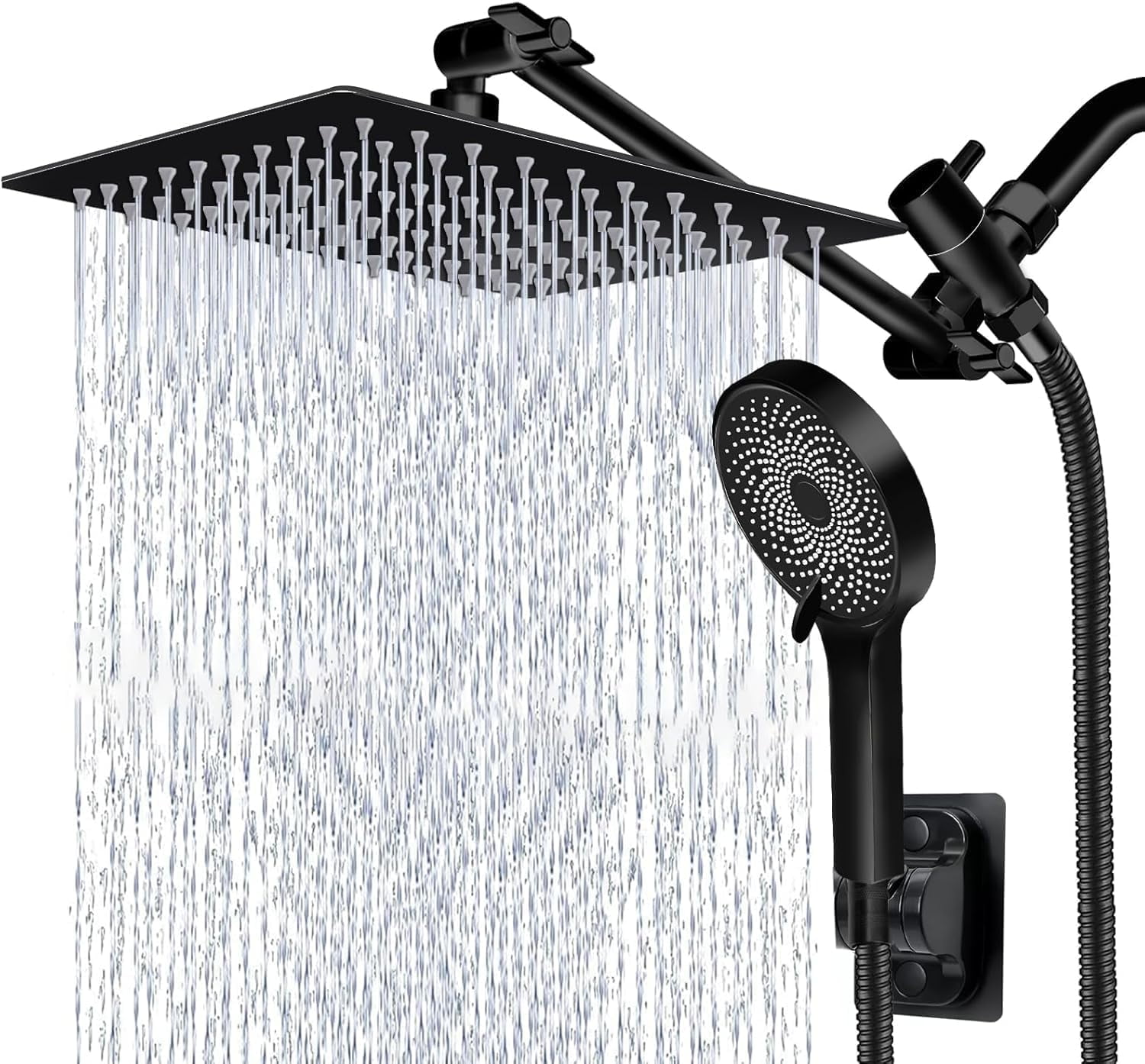 Shower Head,10 Inch High Pressure Rain Shower Head with Handheld Spray ...