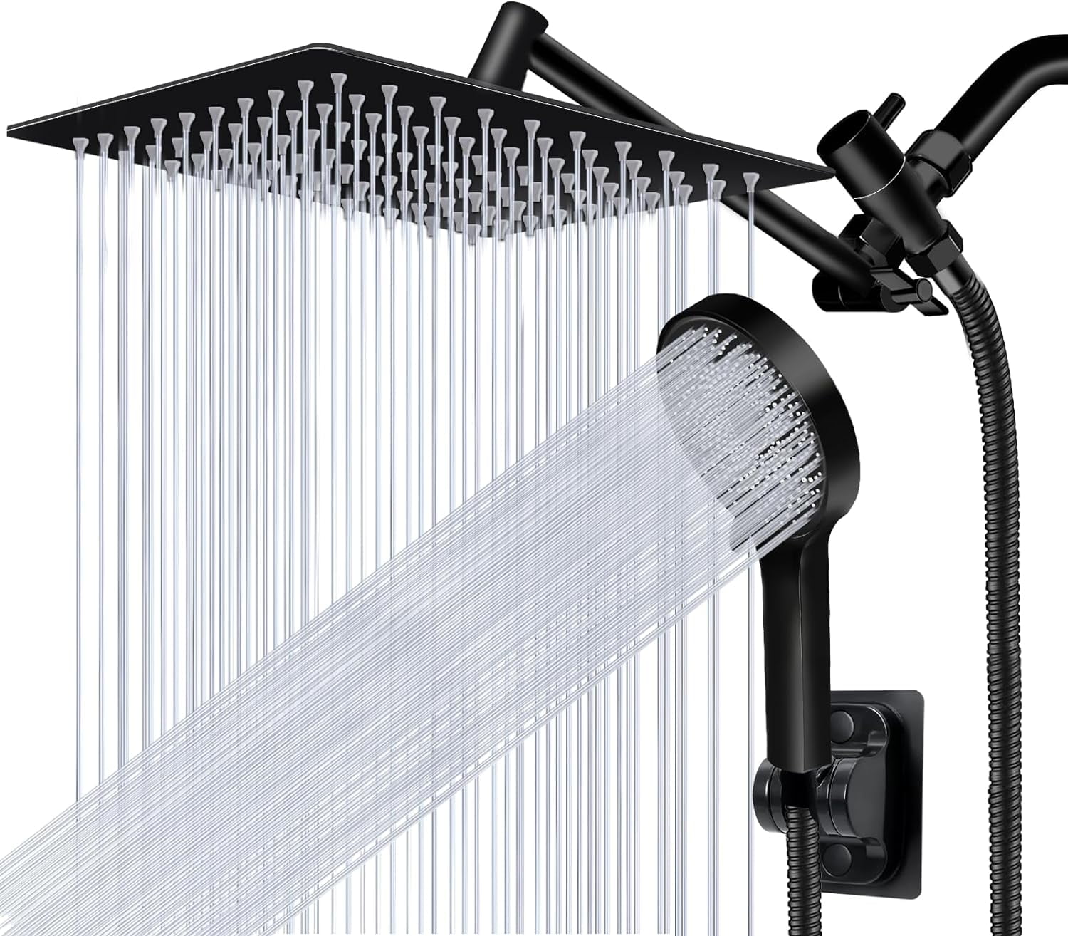 Shower Head,10”Rain Shower Head with Handheld Spray Combo with 11 ...