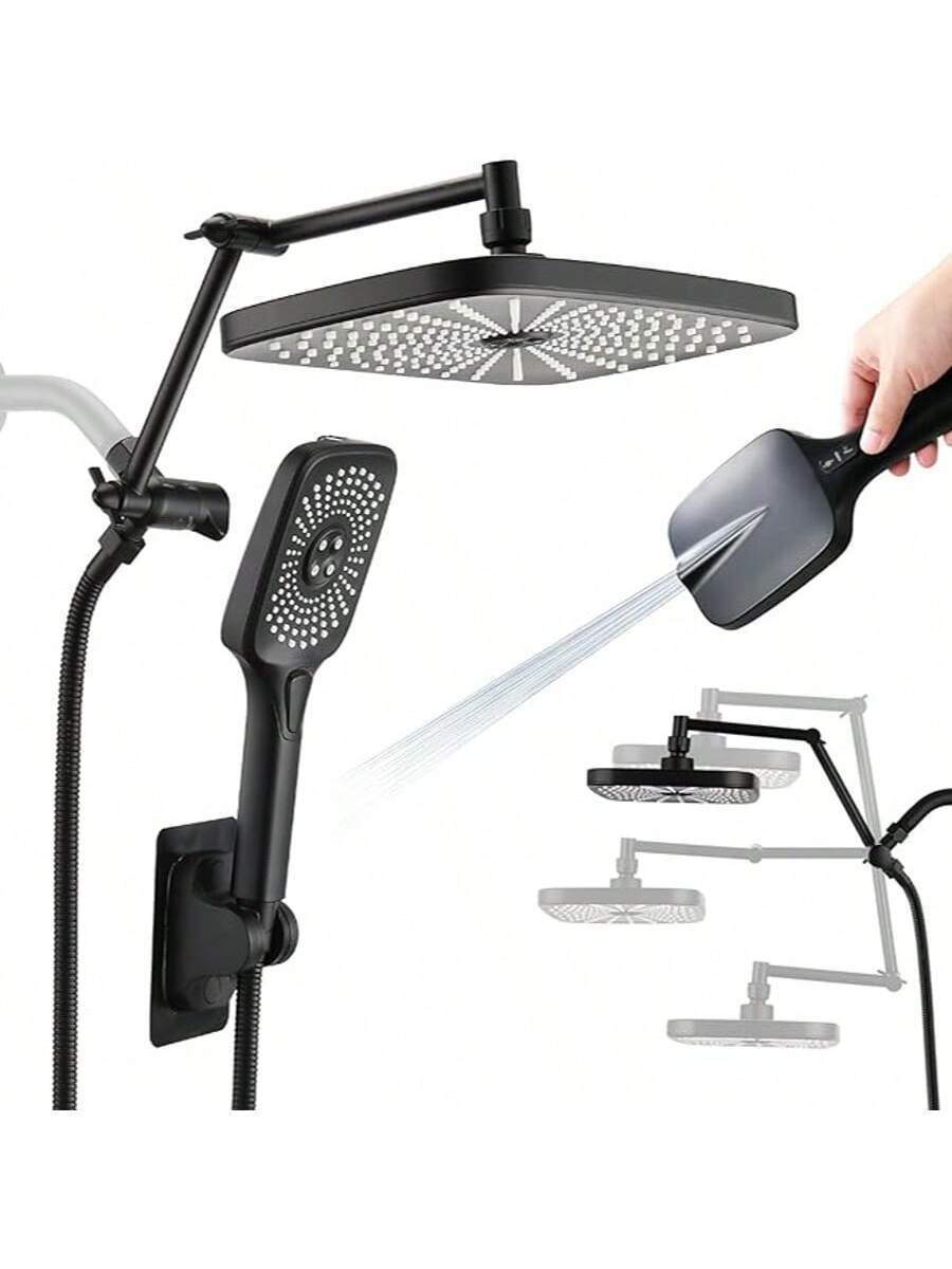 Shower Head 8/12" High Pressure Rainfall Shower Head/Handheld Shower ...