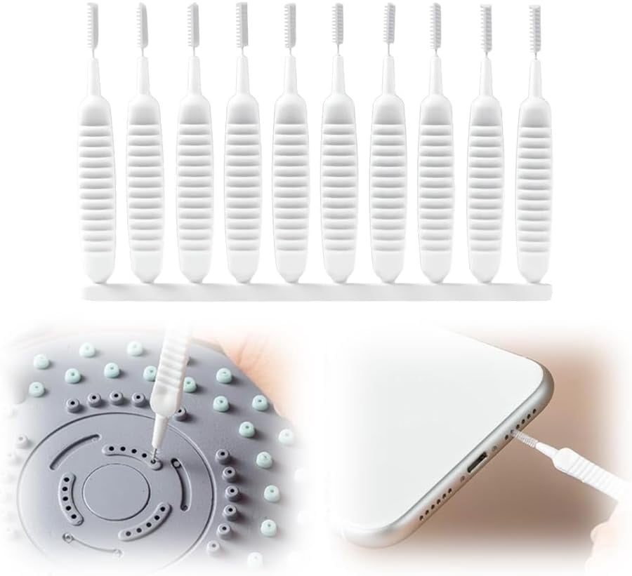 Shower Head Cleaning Brush Set, 2026 New Spiral Bristle Picks with Non ...