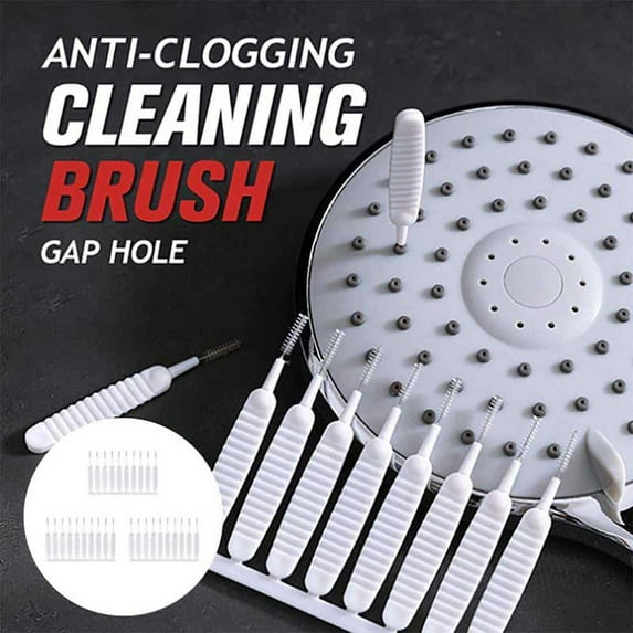 Shower Head Cleaning Brushes - 100-piece Deep Crevice Kit, Hard Water ...