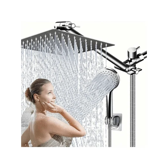Shower Head Combination High Pressure 8 Inch Rain Showerhead With 11 ...