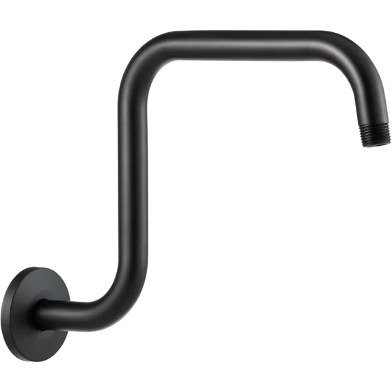 Shower Head Extension Arm 13 Inch, S Shaped High Rise Extender with ...