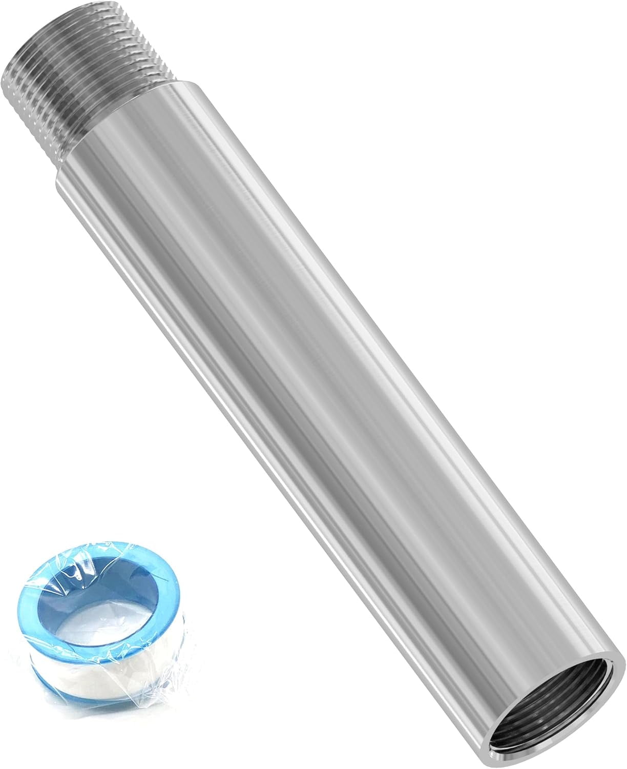 Shower Head Extension Arm Extender Stainless Steel 1/2PT Male to 1/2PT ...