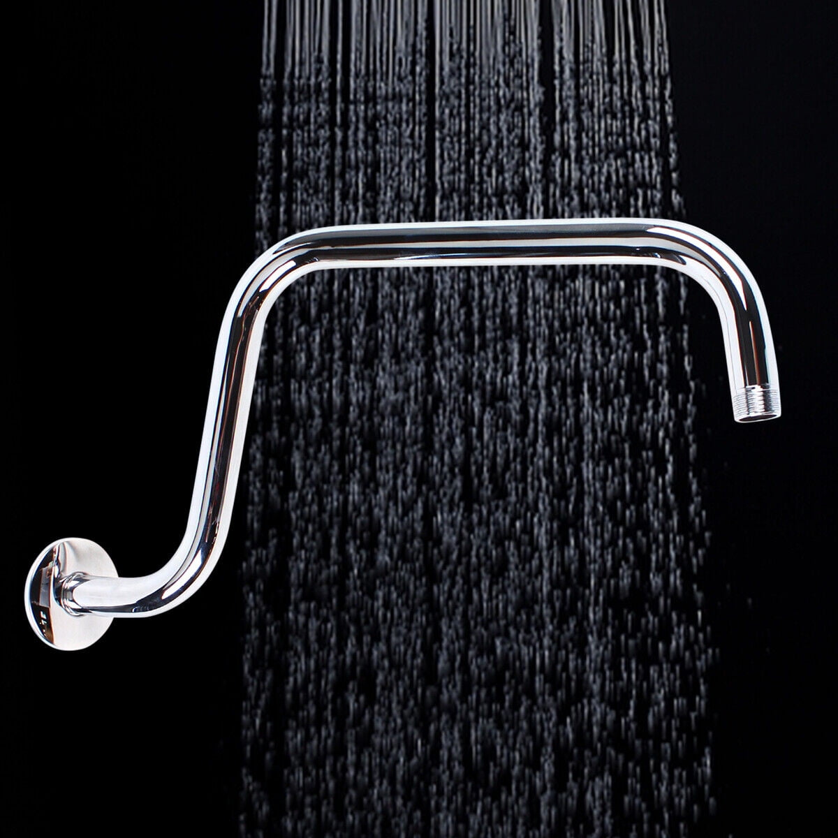 Shower Head Extension Arm S Shaped High Arc Gooseneck Long Shower ...