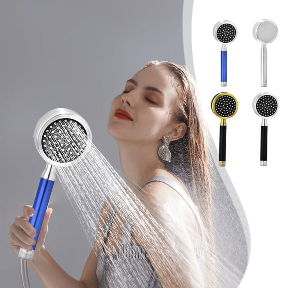 Shower Head Gold Space Aluminum High Pressure Shower Head 4-Point ...