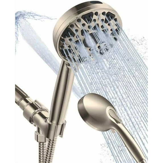 Shower Head With Handheld 7 Settings High Pressure, Power Wash to Clear ...