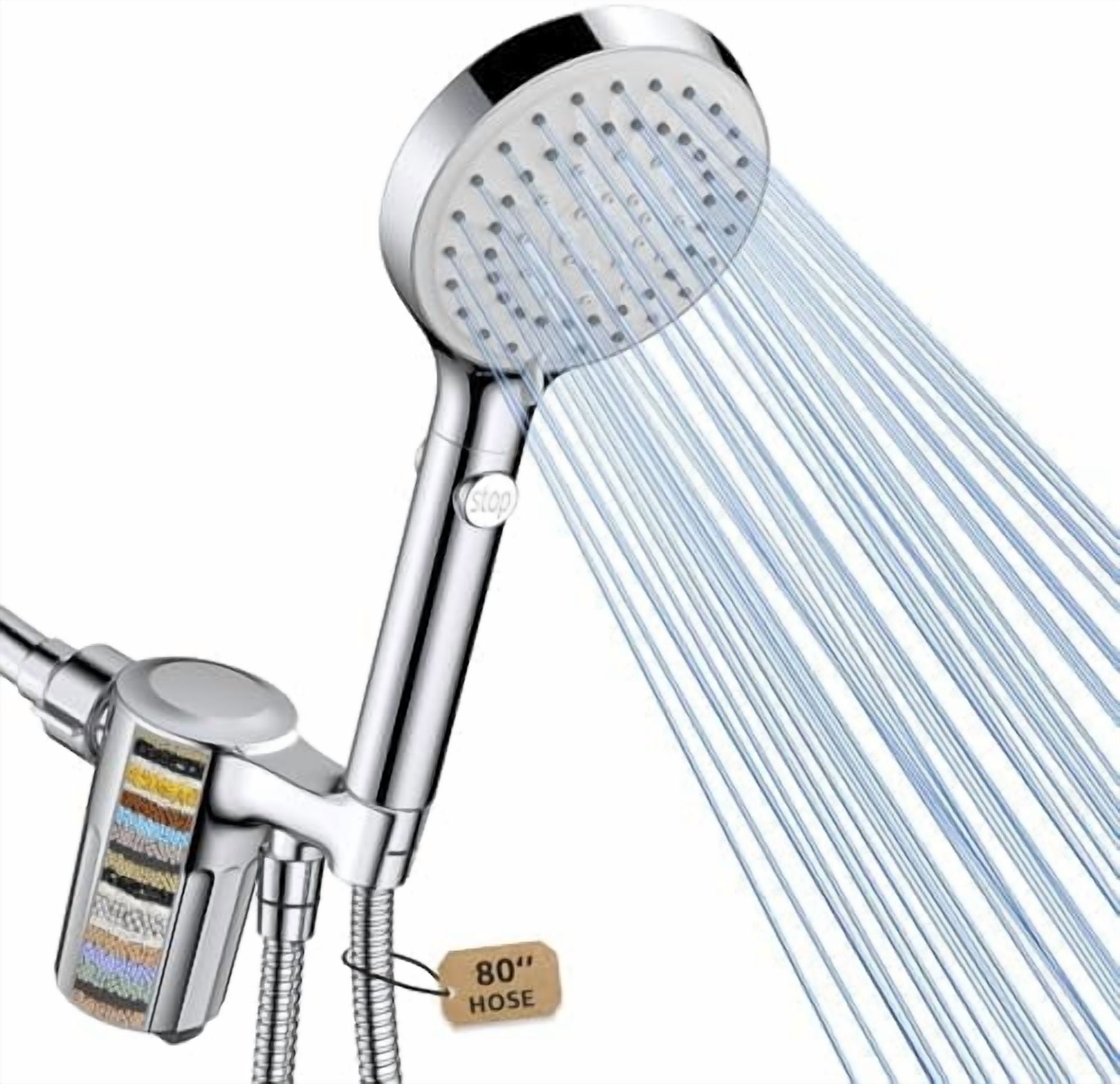 Shower Head with Handheld, Filtered Shower Head with 80" Extra Long ...