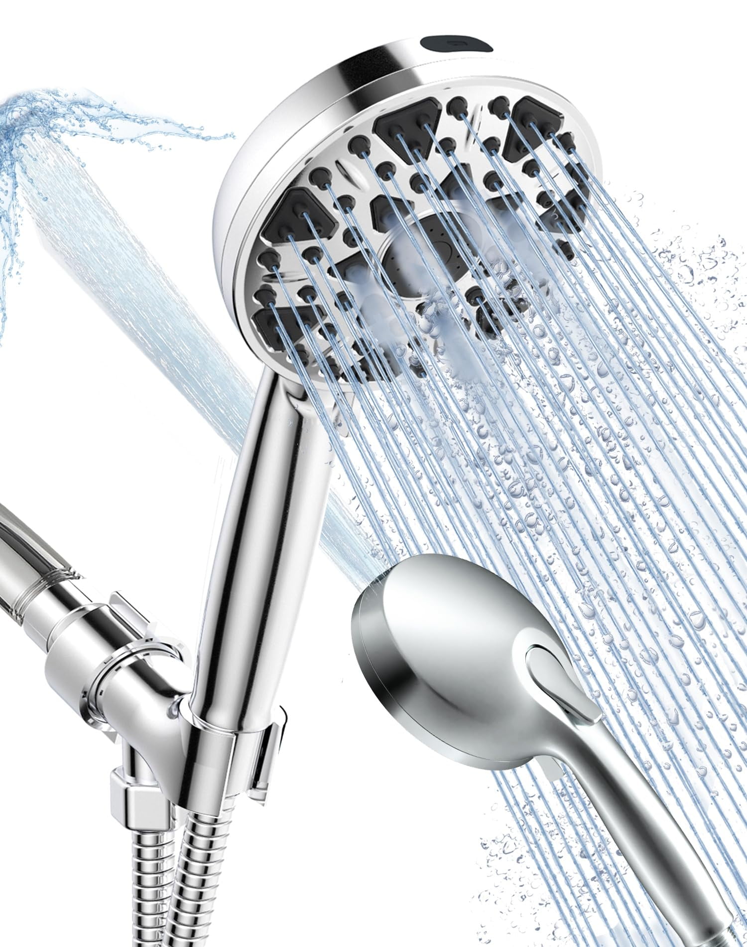 Shower Head with Handheld High Pressure Multi-Function 7 modes, Built ...