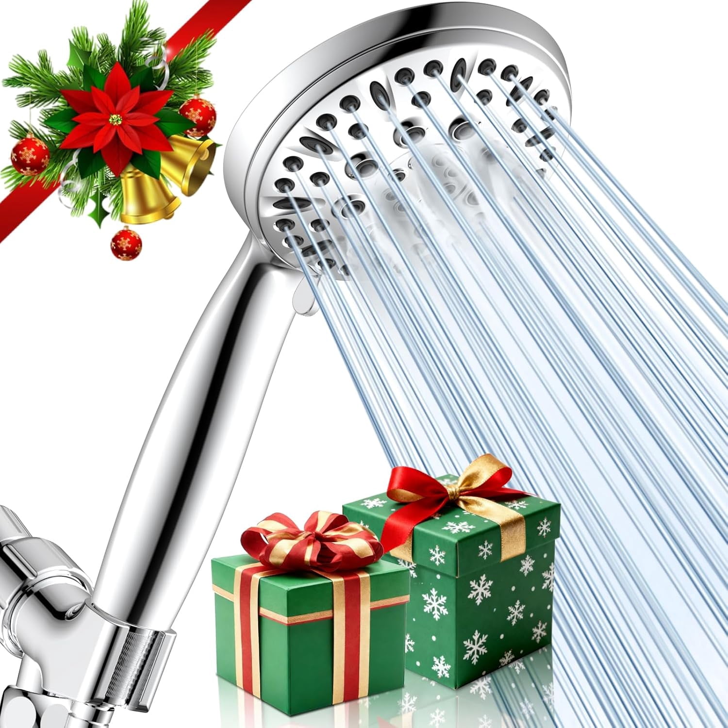 Shower Head, Handheld Showerhead with Multiple Spray Modes, High ...