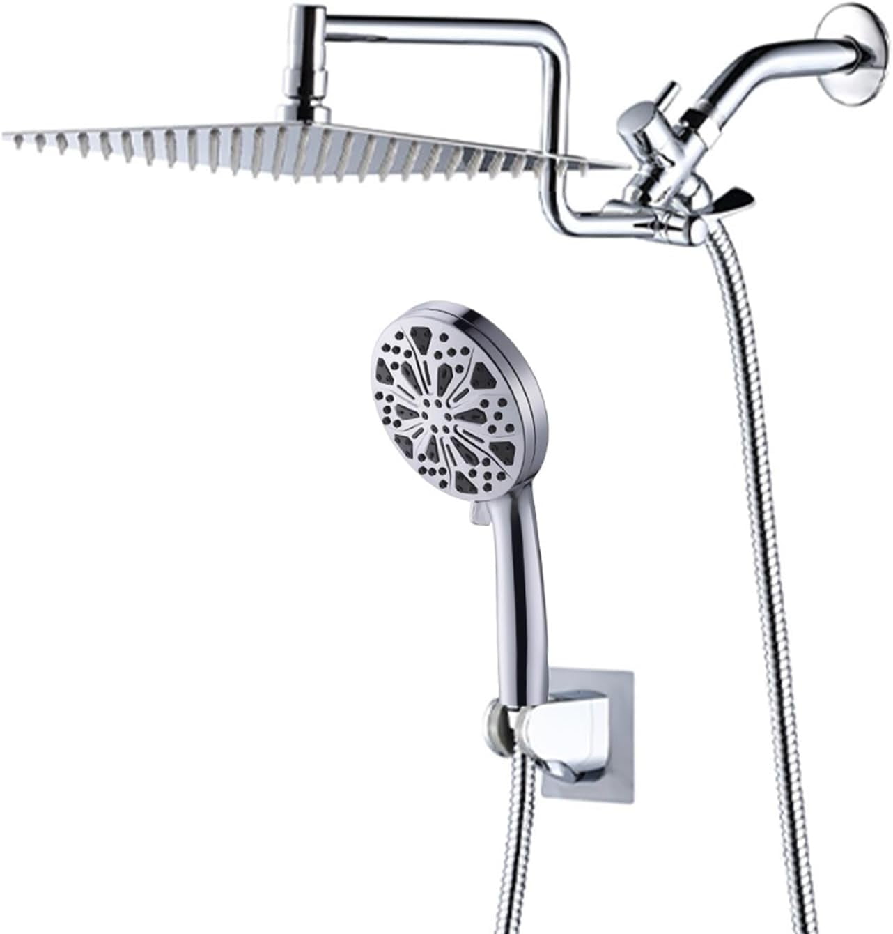 Shower Head with Handheld Spray Combo, 8 Inch Stainless Steel High ...