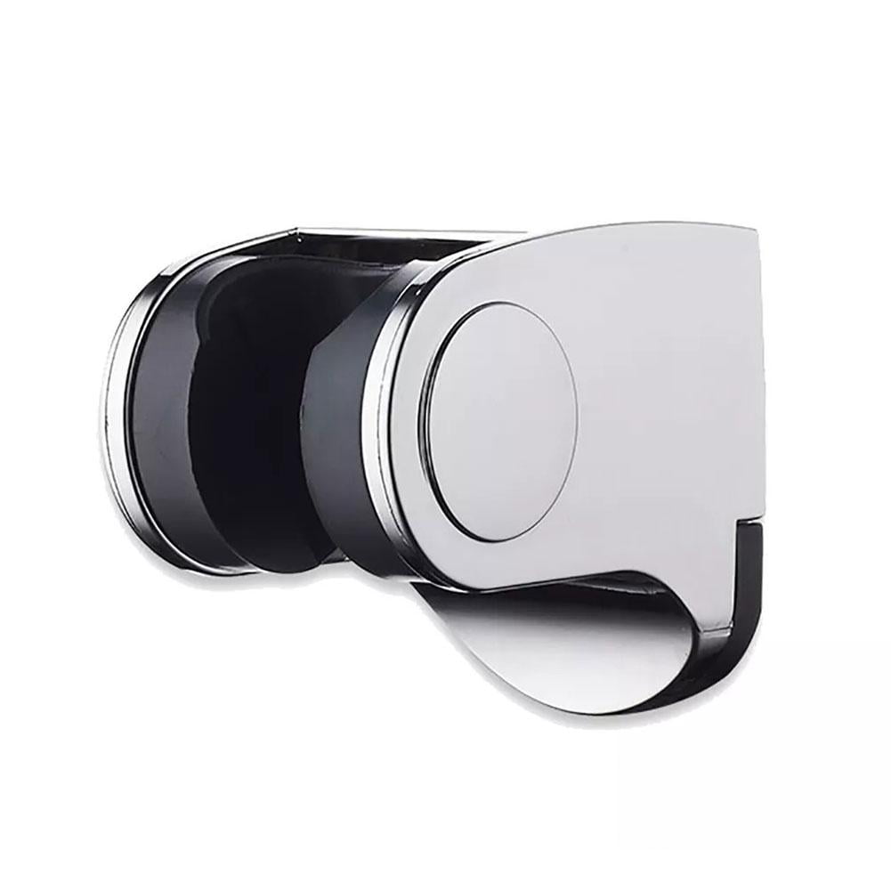 Shower Head Handset Holder Bathroom Wall Mount Adjustable Bracket Silve ...