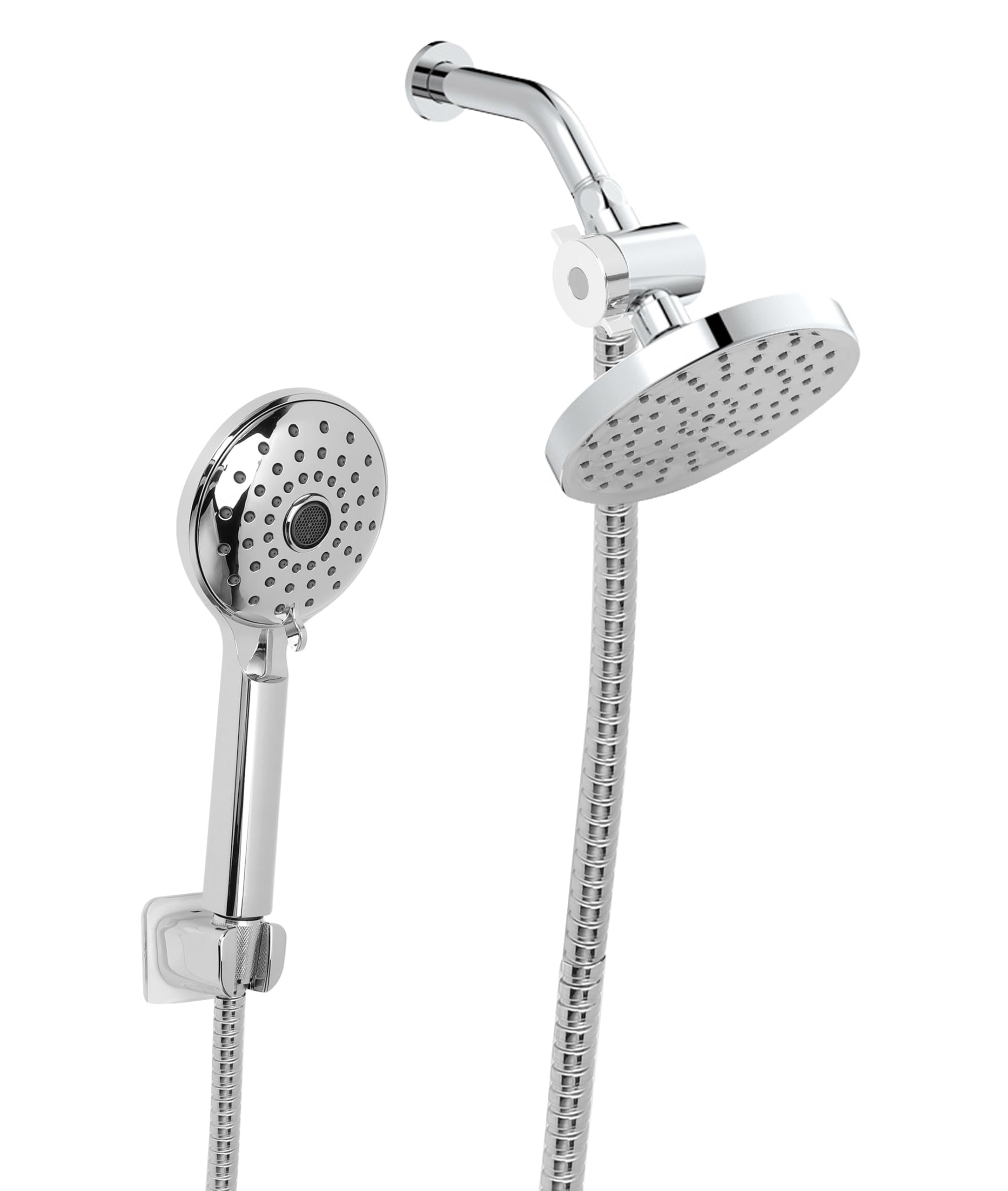 Shower Head,High Pressure 3-Way Rainfall Shower Combo,2-in-1 Rain ...