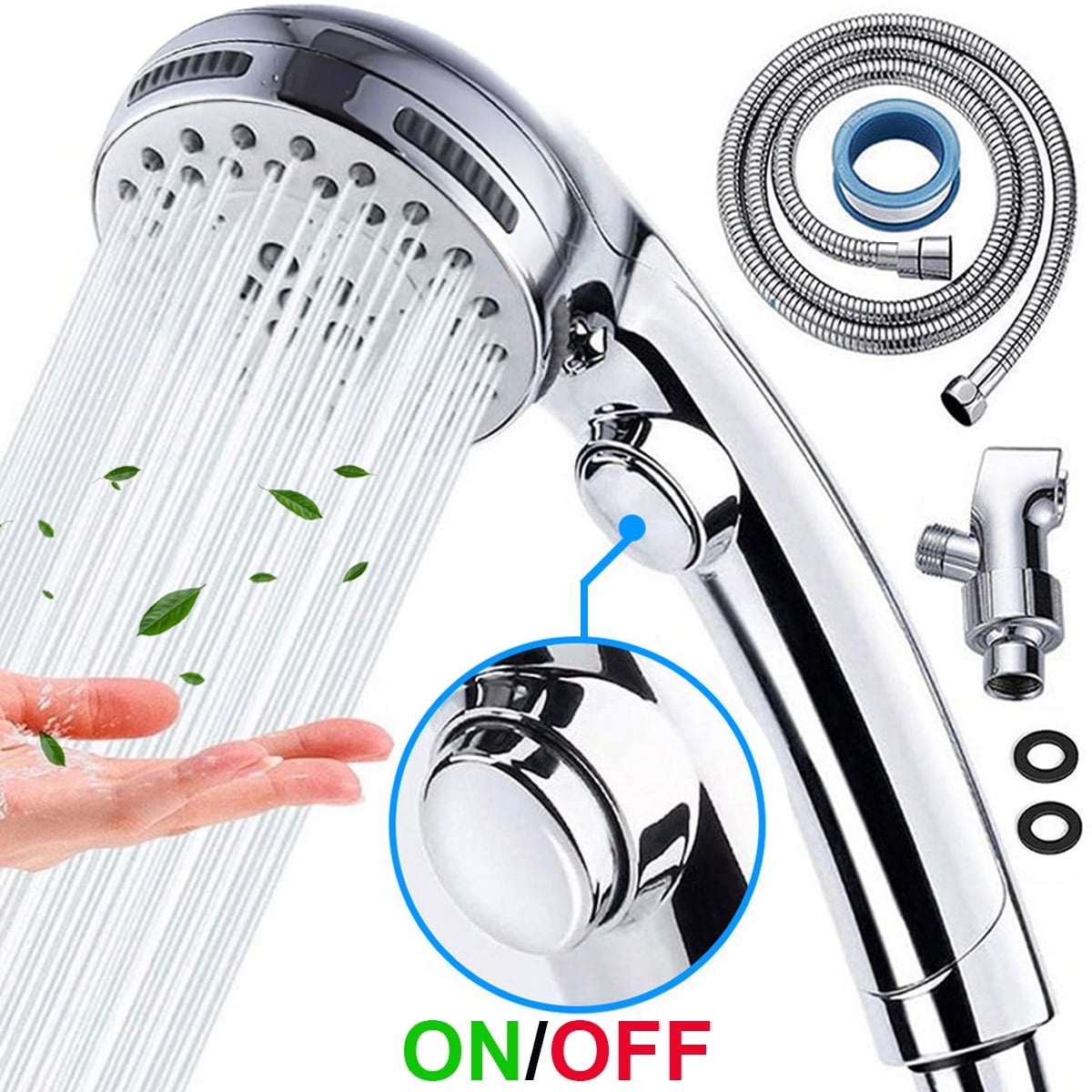 AQwzh High Pressure Handheld Shower Head, 9 Spray Settings with 60 Inch ...