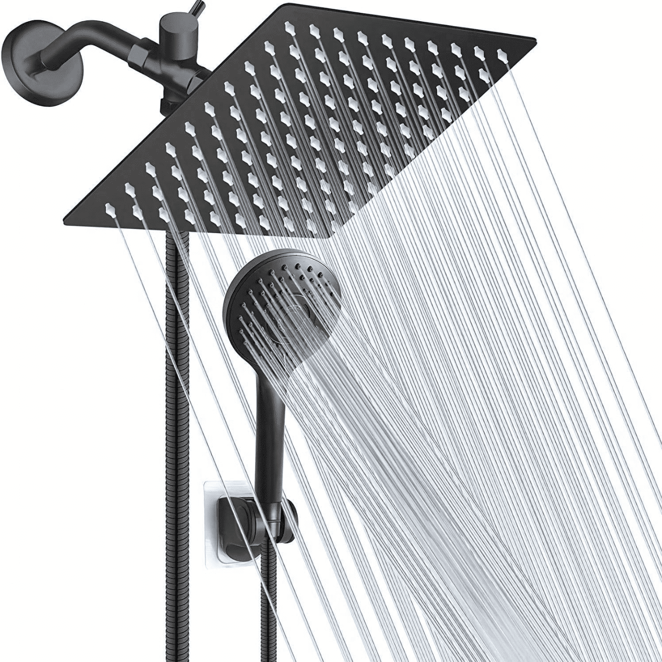 Shower Head with Hose, 8'' High Pressure Rain Shower Head, Handheld ...