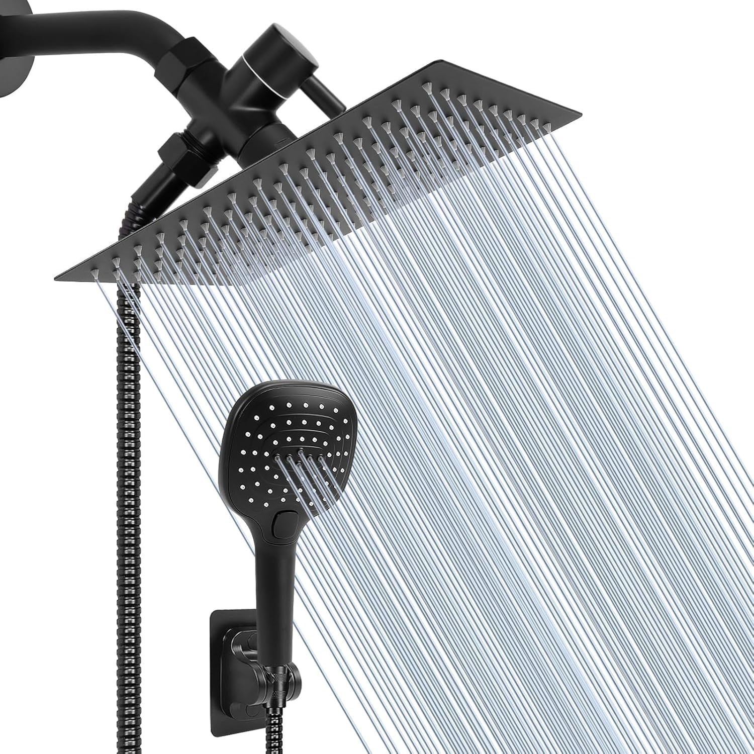 Shower Head with Hose, High Pressure Stainless Steel Rain Shower and 3 ...