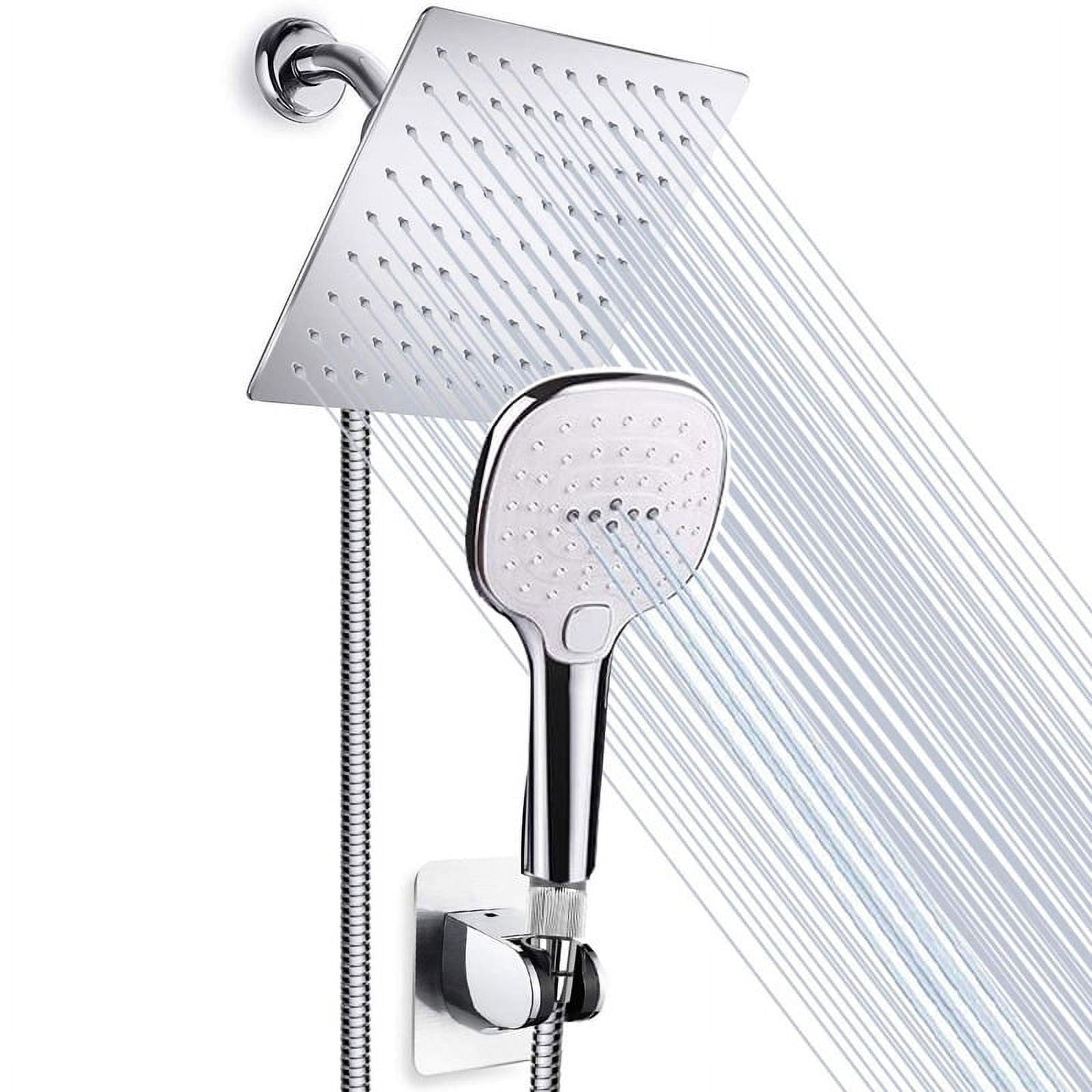 Shower Head with Hose, High Pressure Stainless Steel Rain Shower and 3 ...
