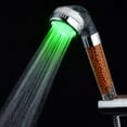 Shower Head Rgb 7 Colorful Led Light Water Bath Bathroom Filtration
