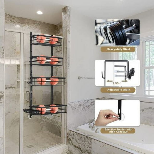 Shower Head Rack Shelves for Inside Shower, Home Door Organization ...