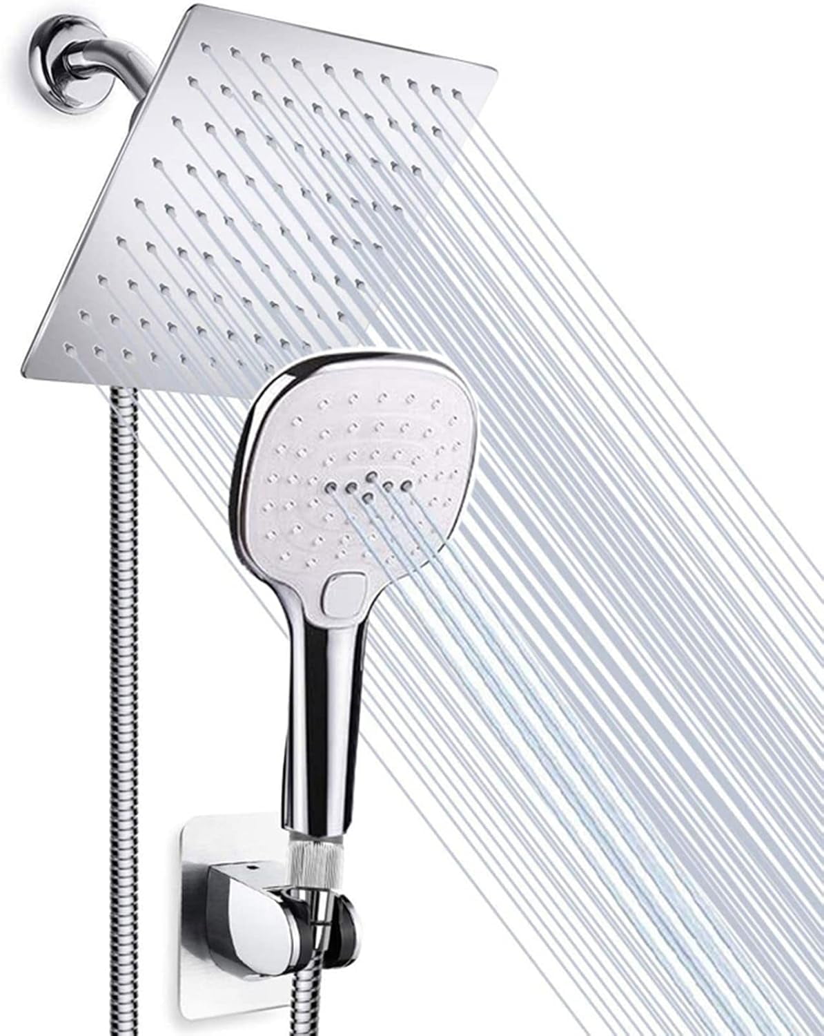Shower Head Shower Combination Set Concealed Three-Way Diverter with ...