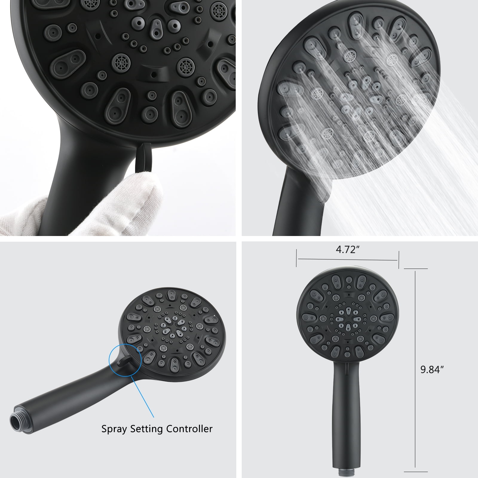 Shower Head，Shower System with Tub Spout Rain Shower Tub Set, High ...