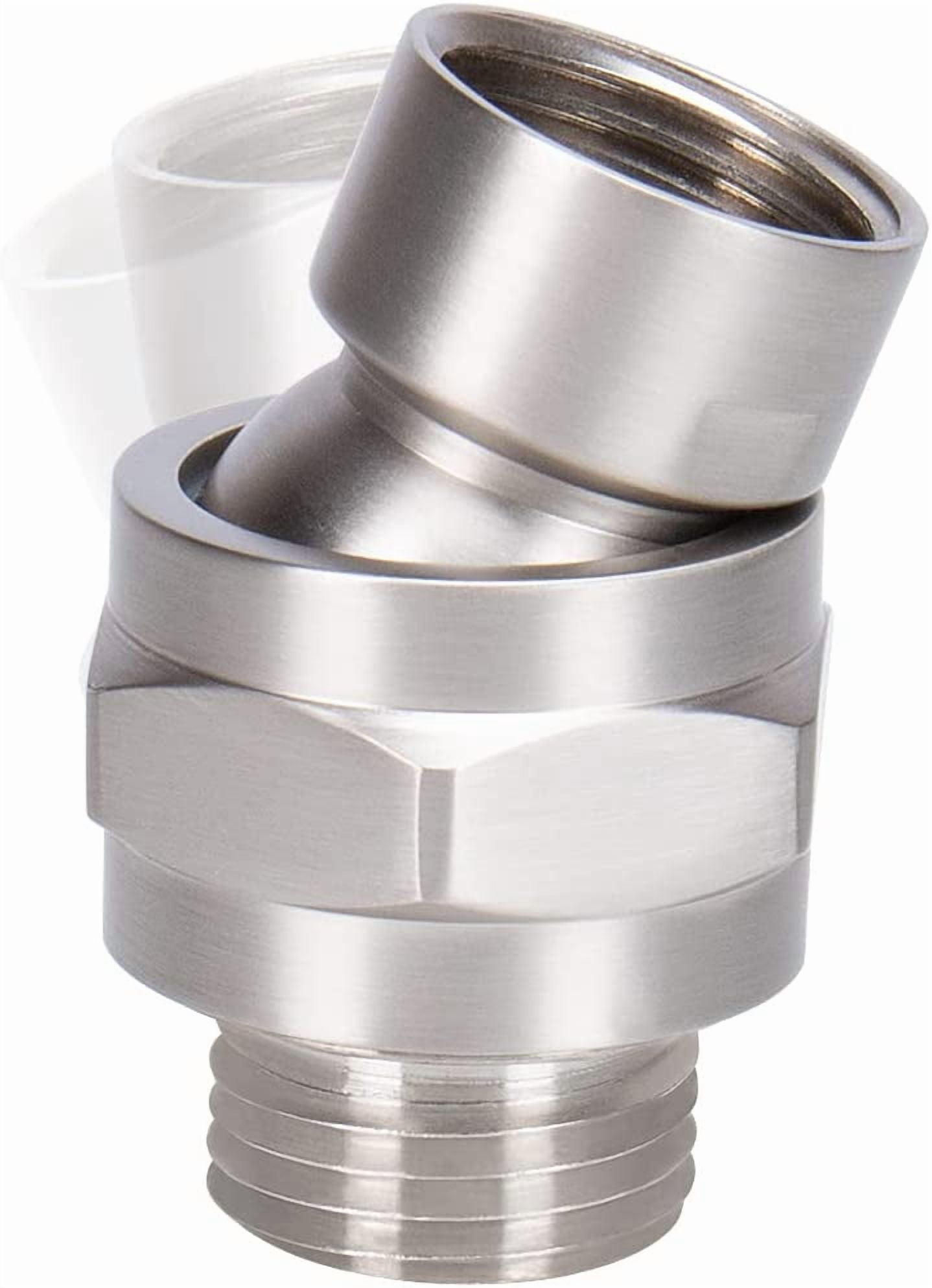 Shower Head Swivel Ball Adapter - Solid Brass Connector Joint ...