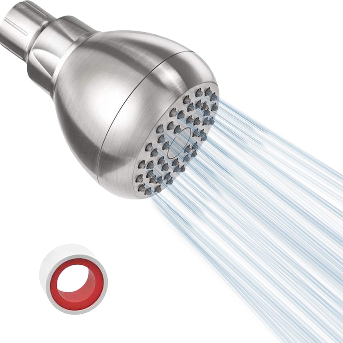 Shower Head With Handheld Water Saving 6 Functions 4" Chrome Face High ...