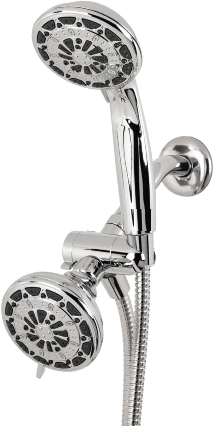 Shower Head w/ 6 Sprays, Chrome Padro Shower head Shower head with ...